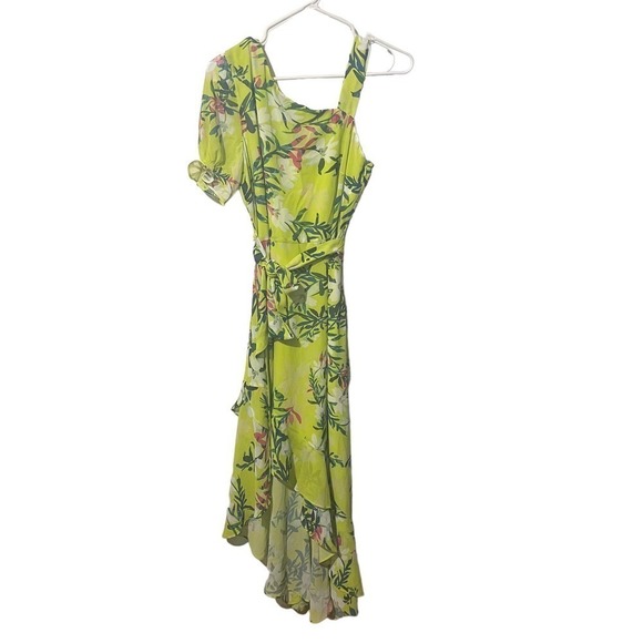 One33 Social | Dresses | One33 Social Neon Green Leaf Print ...